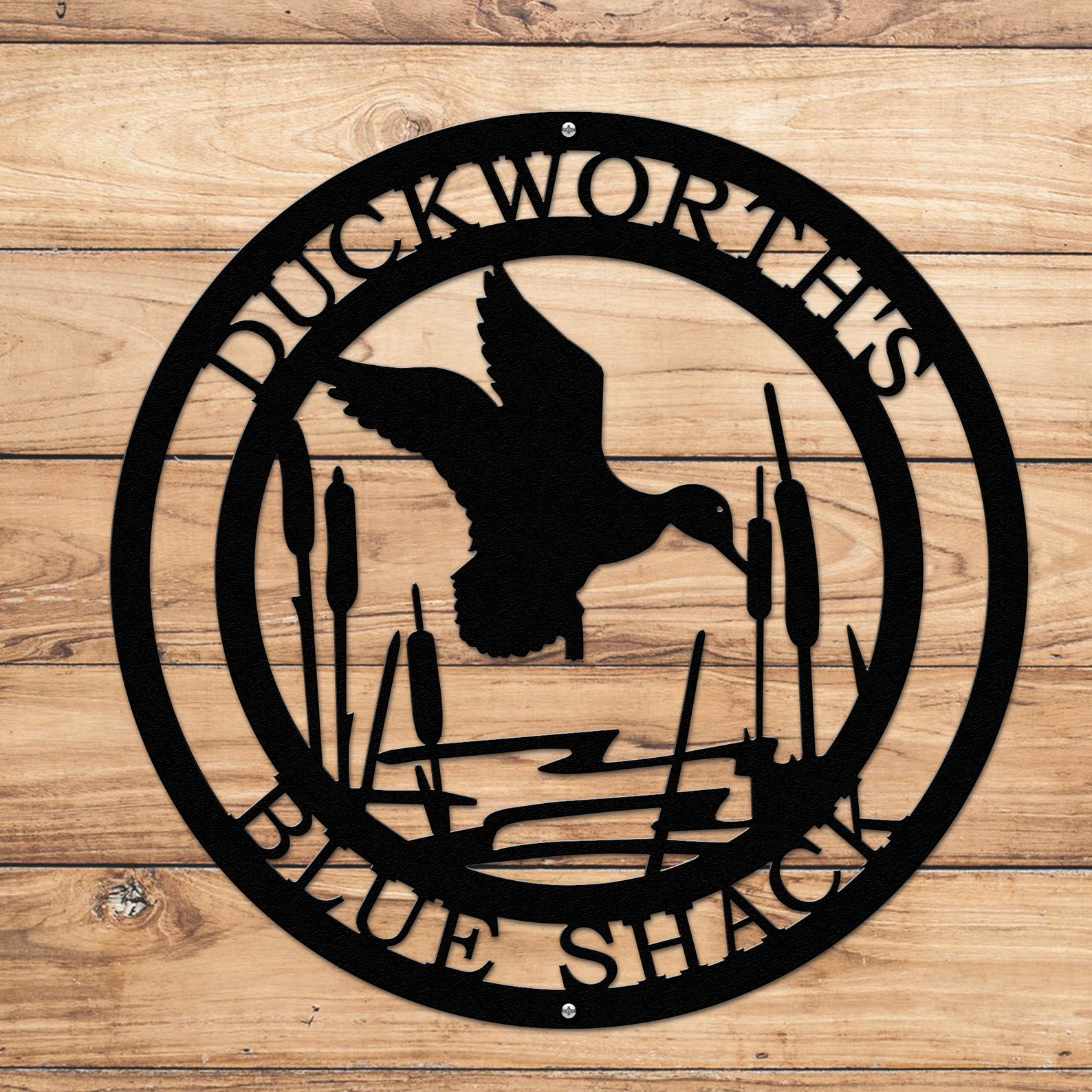 Duck in Cattails Duck Hunting Sign Hunting Decor Gift for - Etsy