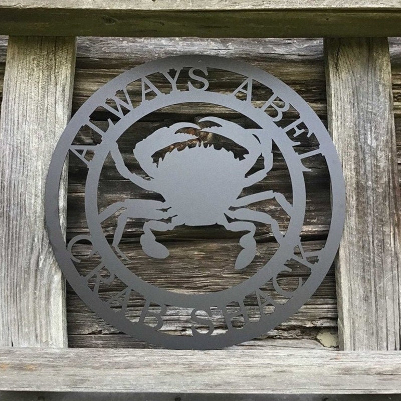 Crab Sign - Etsy