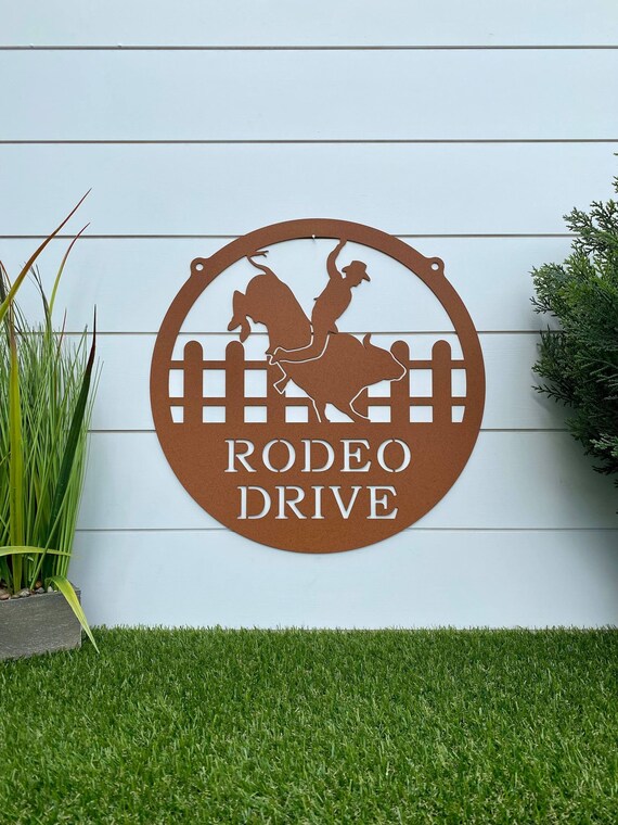 Rodeo Bull Riding Ranch Sign Bull Rider Gift Custom Made | Etsy