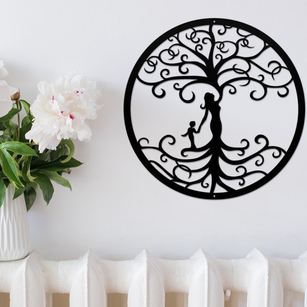 Tree of Life Wall Art Mother and Child - Etsy