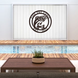 Personalized Metal Walleye Fish Sign: Lake House Decor - Etsy