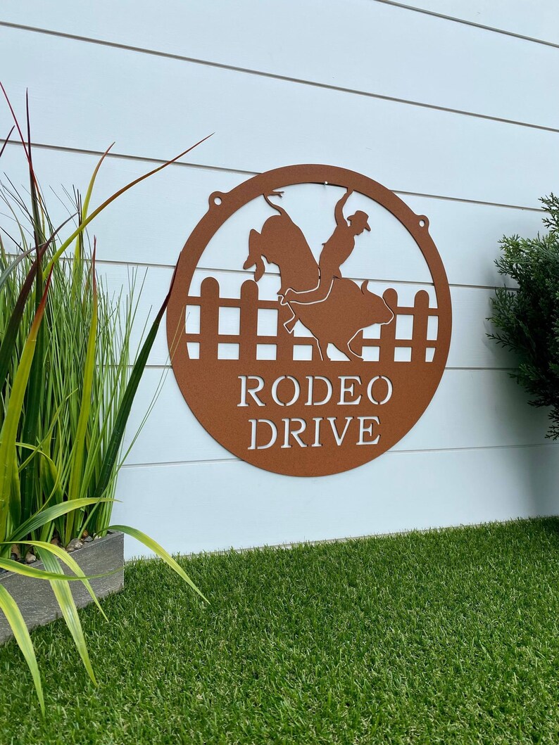 Rodeo Bull Riding Ranch Sign Bull Rider Gift Custom Made | Etsy