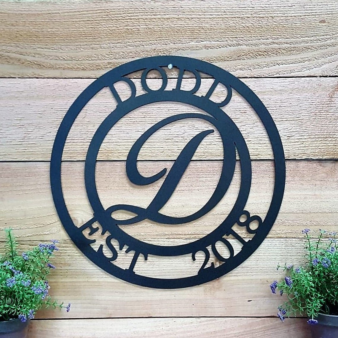 Script Family Name Sign Custom Metal Sign Wedding Gift | Etsy