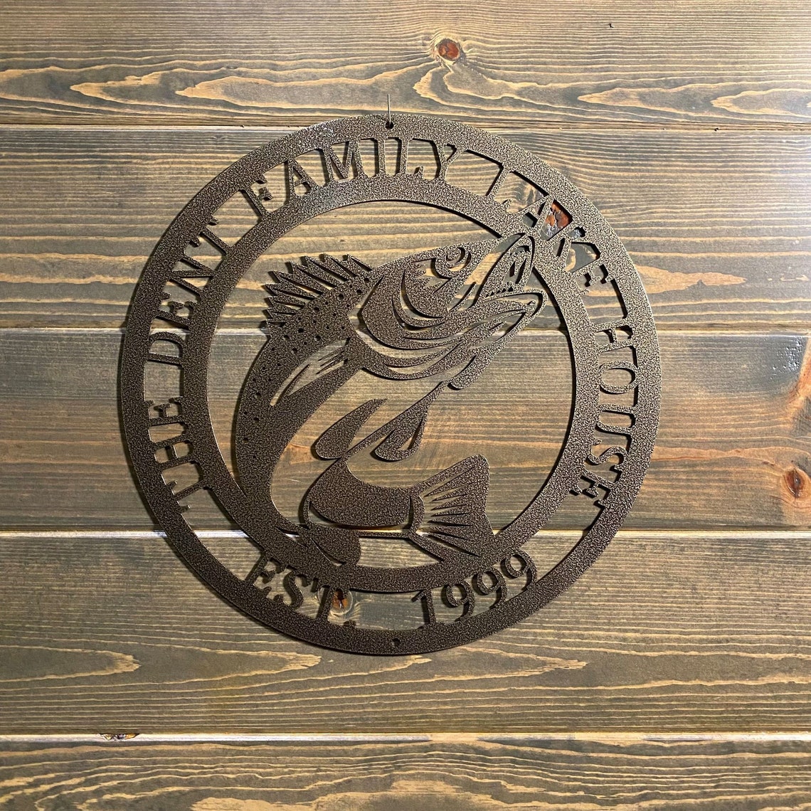 Personalized Metal Walleye Fish Sign Lake House Sign Metal - Etsy