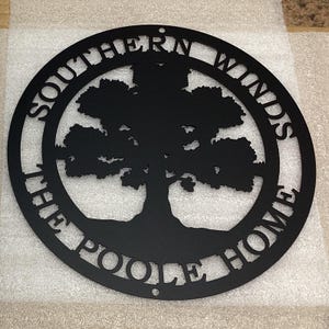 Personalized OAK Tree Custom Metal Sign | Metal Wall Art - Makes a ...