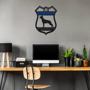 Belgian Malinois K9 Police Officer Plaque - End of Watch EOW Pet ...