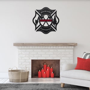 Wildland Firefighter Metal Maltese Sign | Personalized Gift ...