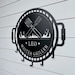 Grill Name Sign With Metal Hooks for Hanging Grilling Utensils, Master ...