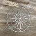 Nautical Monogram Split Name Compass Outdoor Wall Art Available up to ...