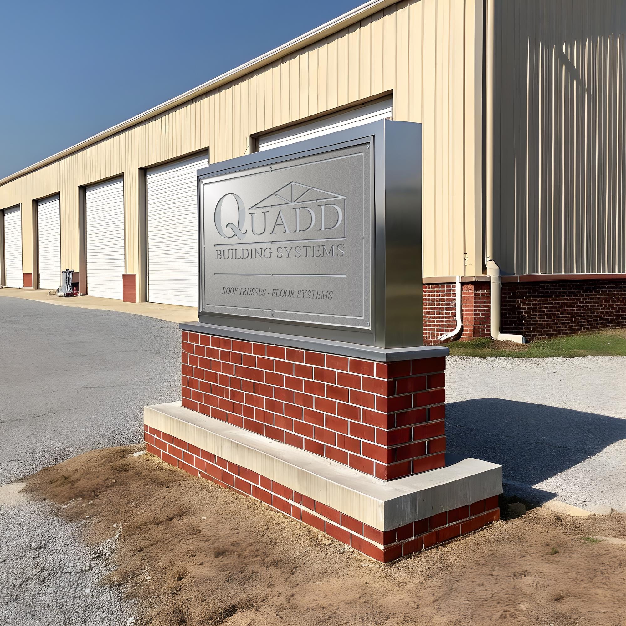 Custom Metal Business Logo Sign - Laser Cut, Powder Coated Outdoor ...