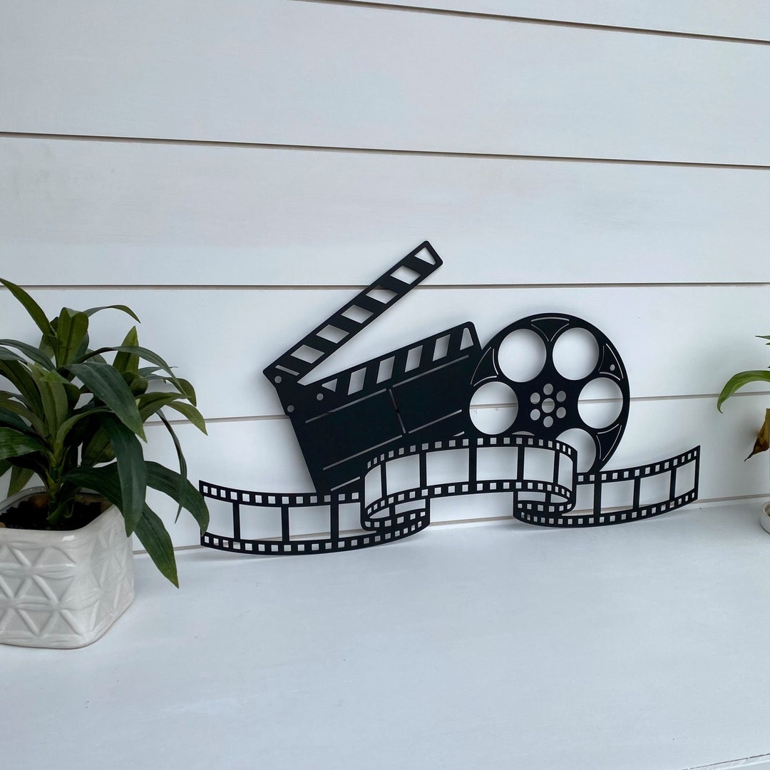 Metal Movie Reel Wall Art: Film Decor for Theater Room - Etsy