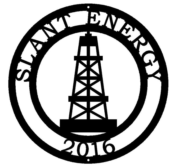 Oil Rig Personalized Door Hanger Oil Rig Metal Art Gift | Etsy