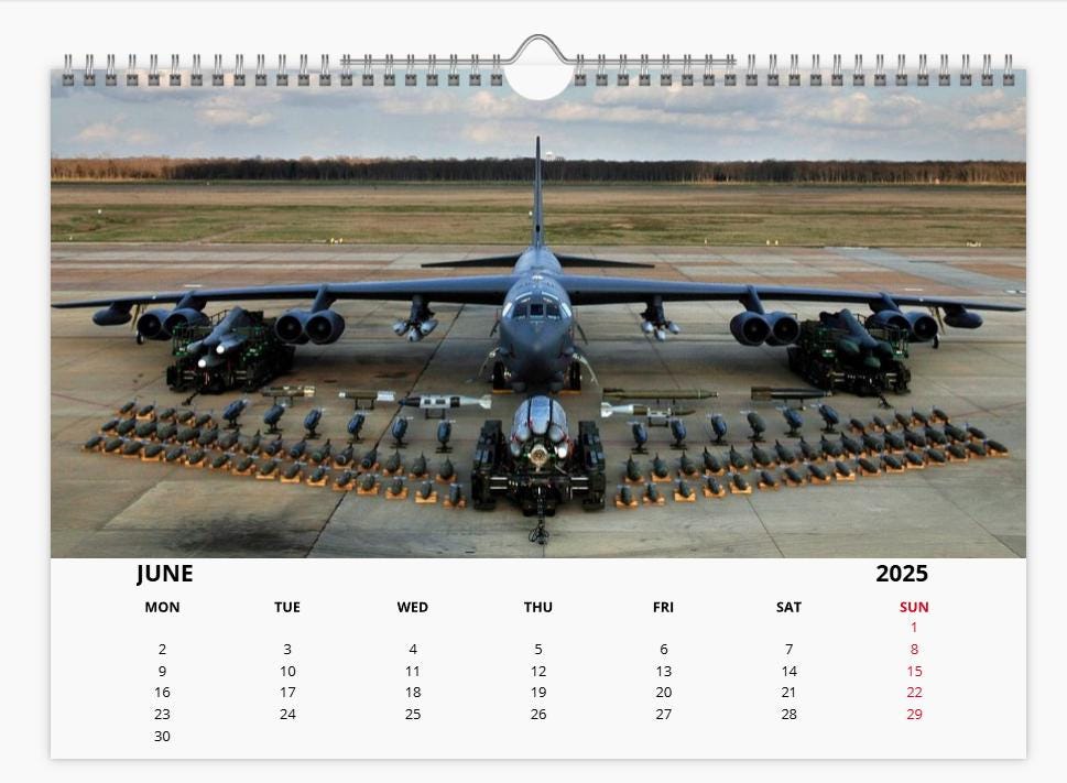 Boeing B-52 Bomber New 2025 Wall Calendar Limited Print - Etsy UK