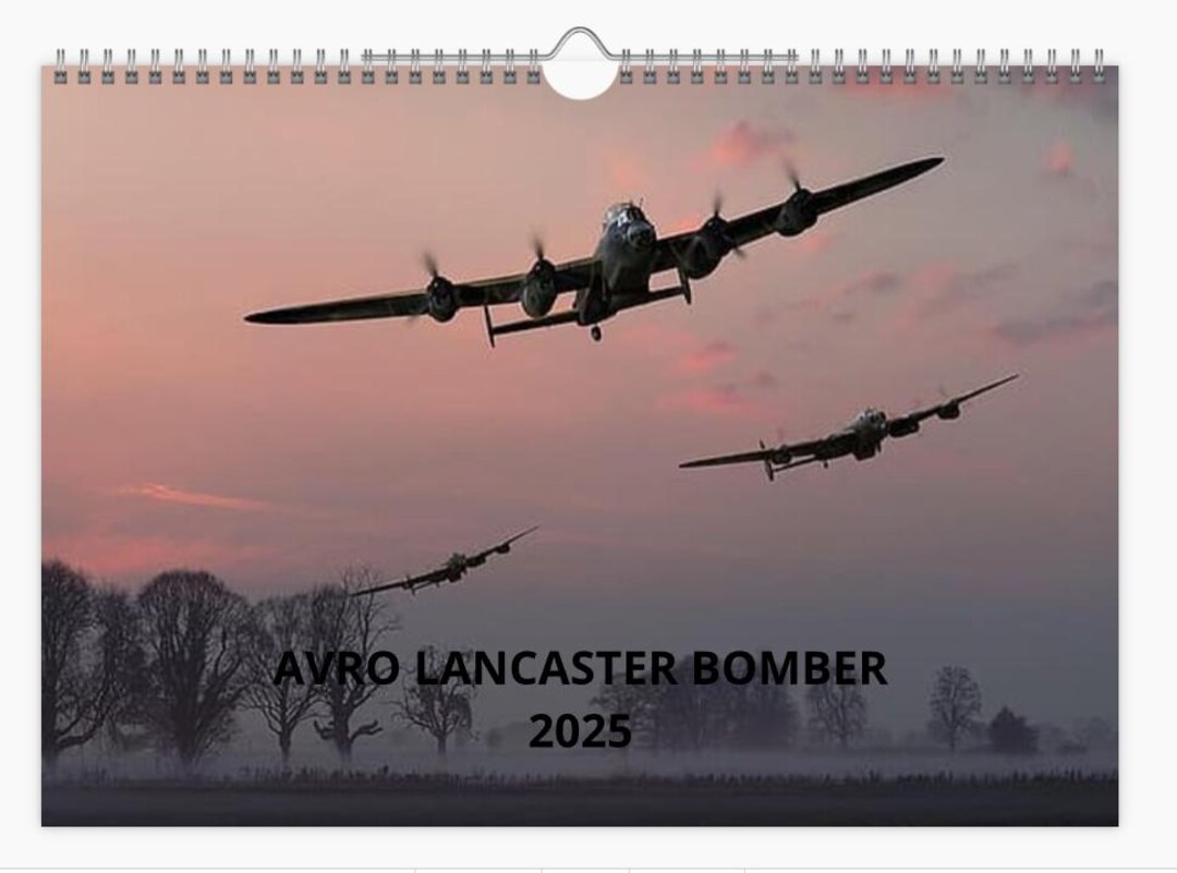 Avro Lancaster RAF Bomber Special New 2025 Wall Calendar Limited Print ...