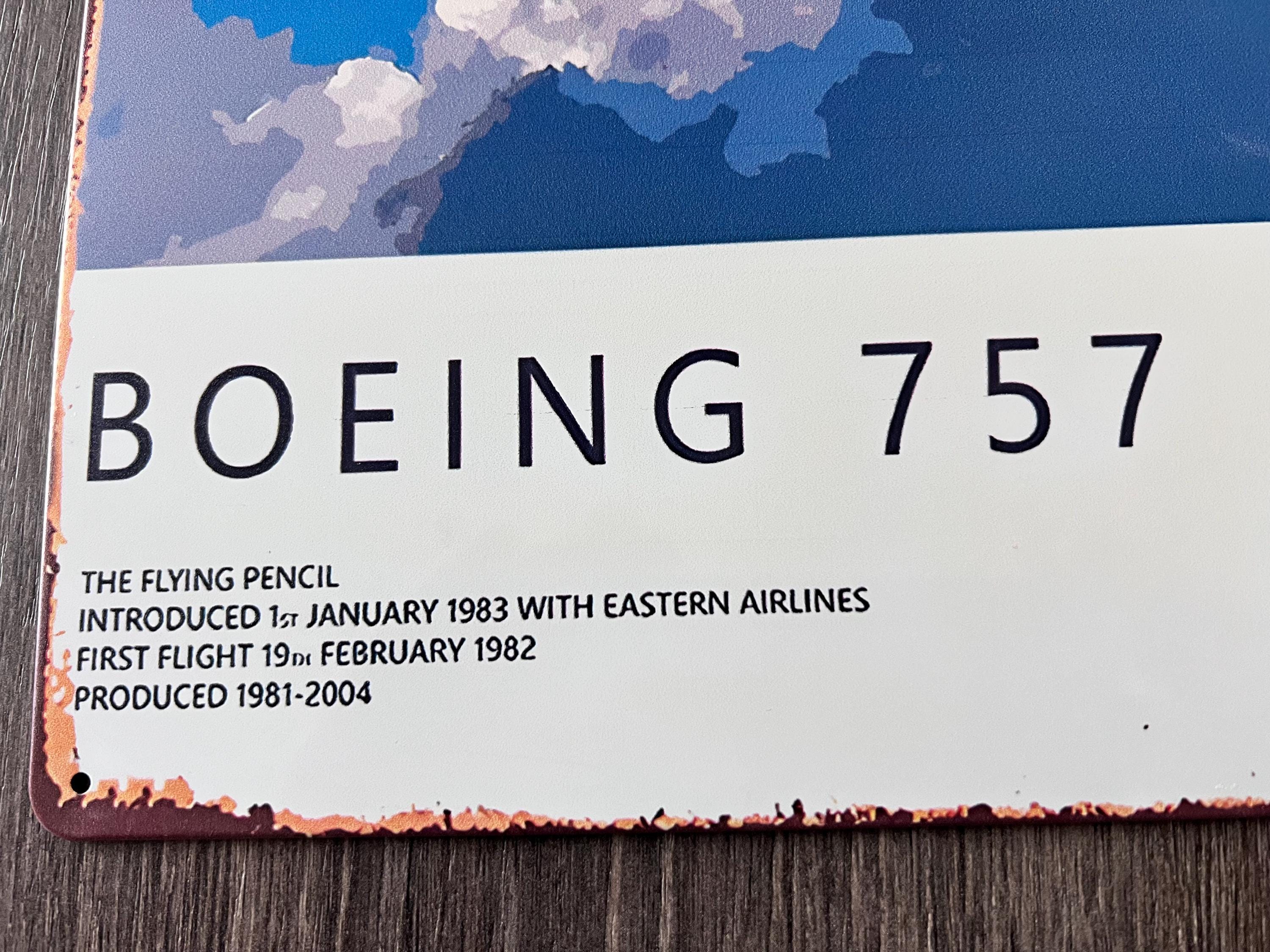 BOEING 757 SPECIAL Aircraft Metal Wall Door Plaque 30x20cm 12x8" - Etsy