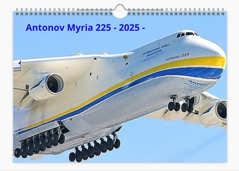 Antonov AN-225 Myria New 2025 Wall Calendar Limited Print - Etsy