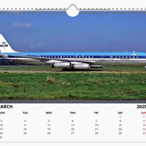 KLM Royal Dutch Airlines 2025 Wall Calendar Limited Print - Etsy