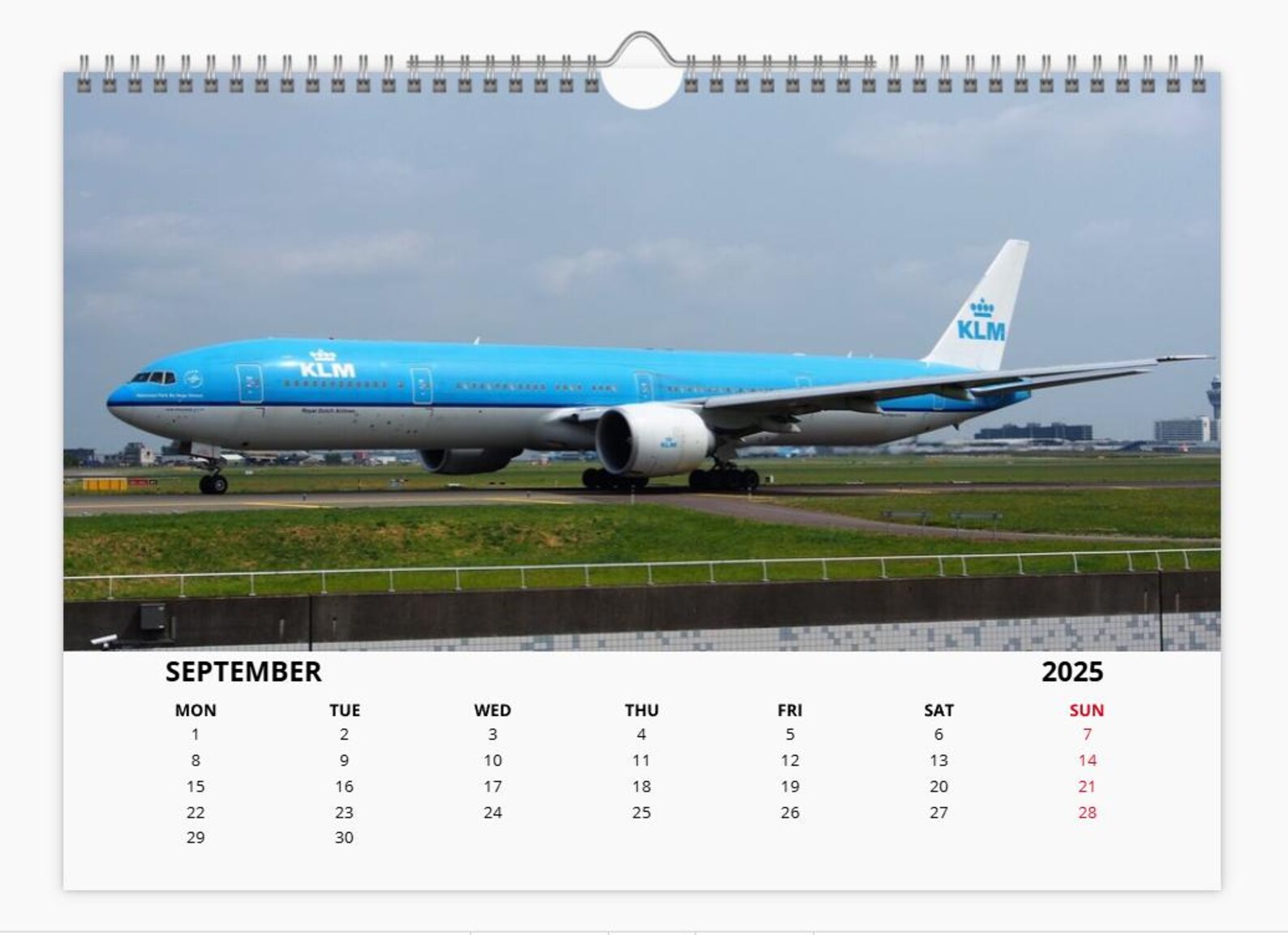 KLM Royal Dutch Airlines 2025 Wall Calendar Limited Print - Etsy