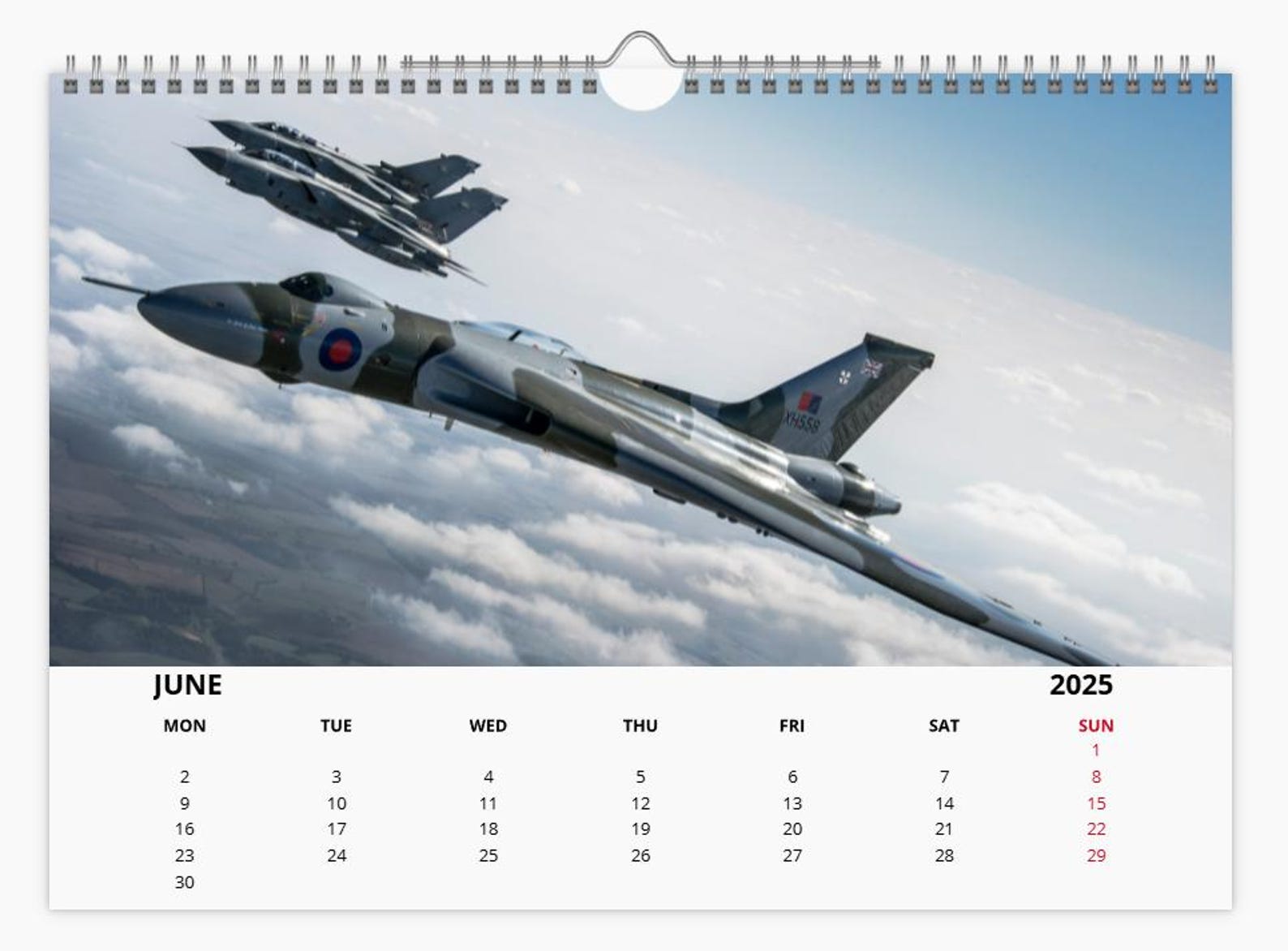 Avro Vulcan Bomber RAF New 2025 Wall Calendar Limited Print - Etsy