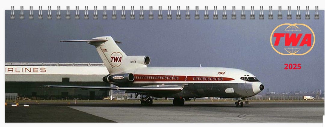 TWA Special Request Trans World 2025 DESK Large Calendar Limited Print ...