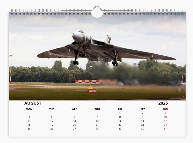 Avro Vulcan Bomber RAF New 2025 Wall Calendar Limited Print - Etsy