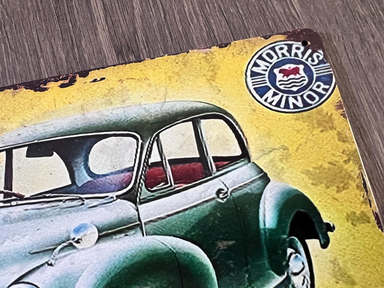 Morris Minor British Motor Car Vintage Design Metal Wall Picture Plaque ...