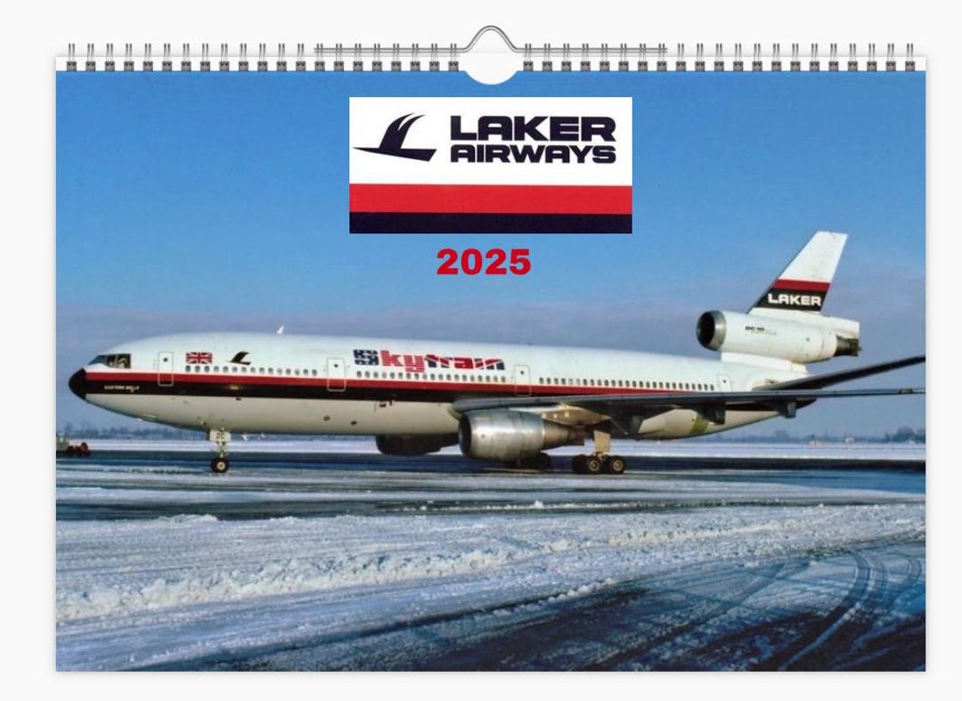 Laker Airways Special New 2025 Wall Calendar Limited Print - Etsy