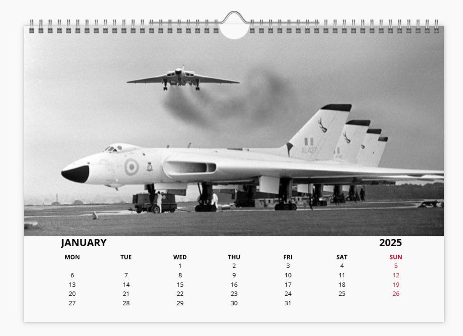 Avro Vulcan Bomber RAF New 2025 Wall Calendar Limited Print - Etsy
