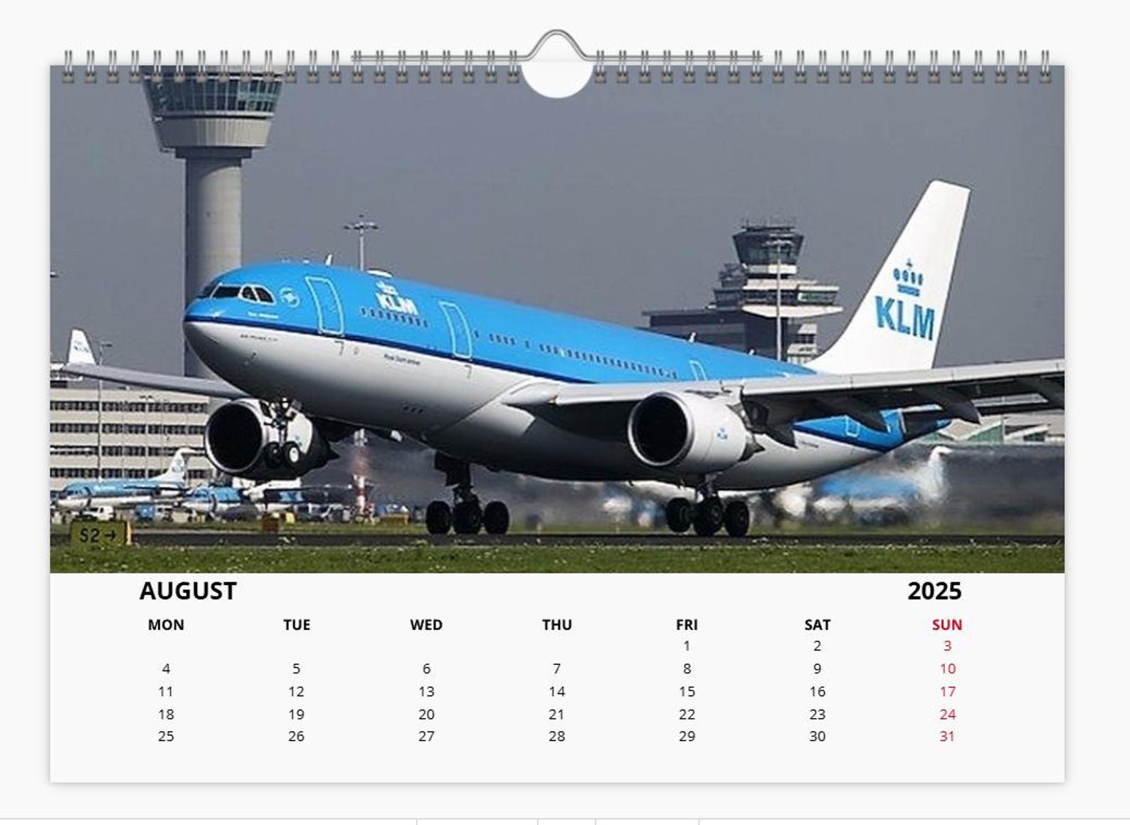KLM Royal Dutch Airlines 2025 Wall Calendar Limited Print - Etsy