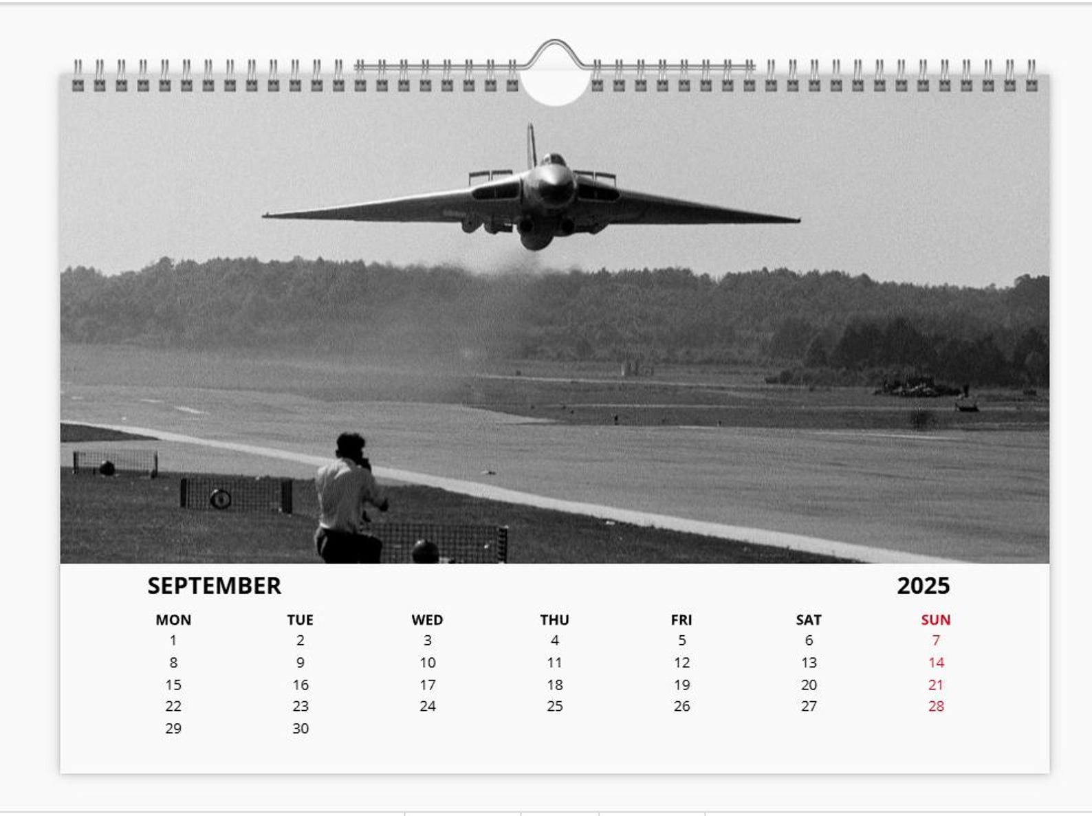 Avro Vulcan Bomber RAF New 2025 Wall Calendar Limited Print - Etsy