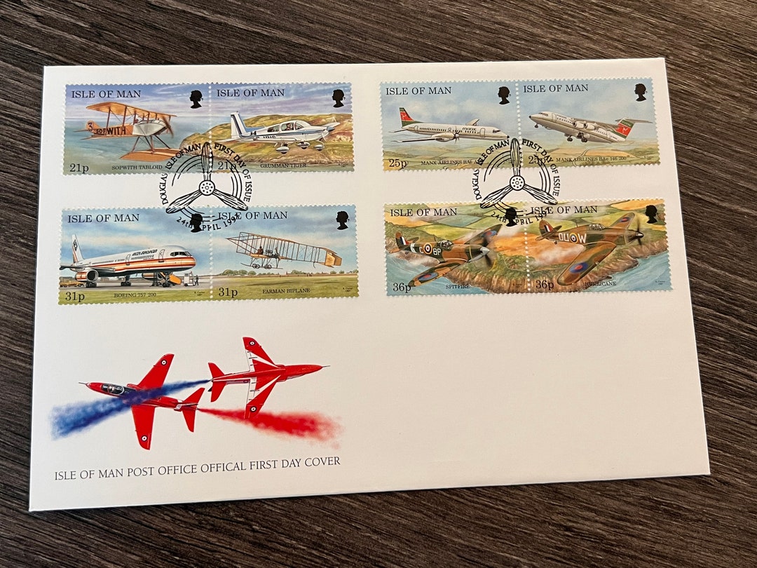 Isle of Mann Aviation 21 April 1997 Special Edition 1st Day Cover Stamp ...