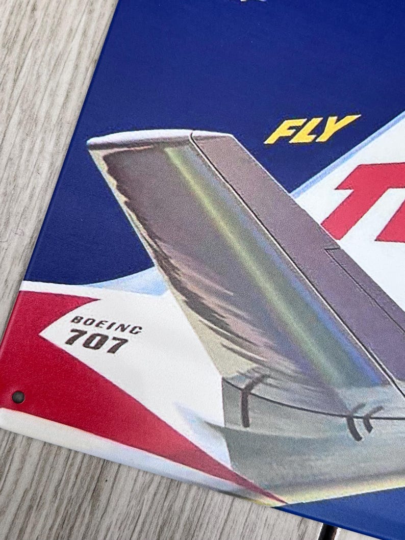 FLY TWA Boeing 707 Aircraft Metal Wall Door Plaque 30 X 20 Cm - Etsy