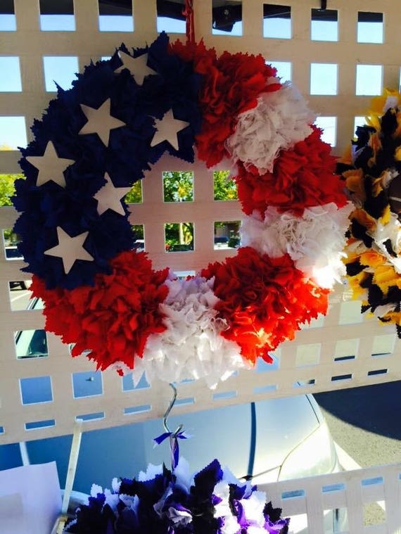 First Responder/ American Flag Wreath | Etsy