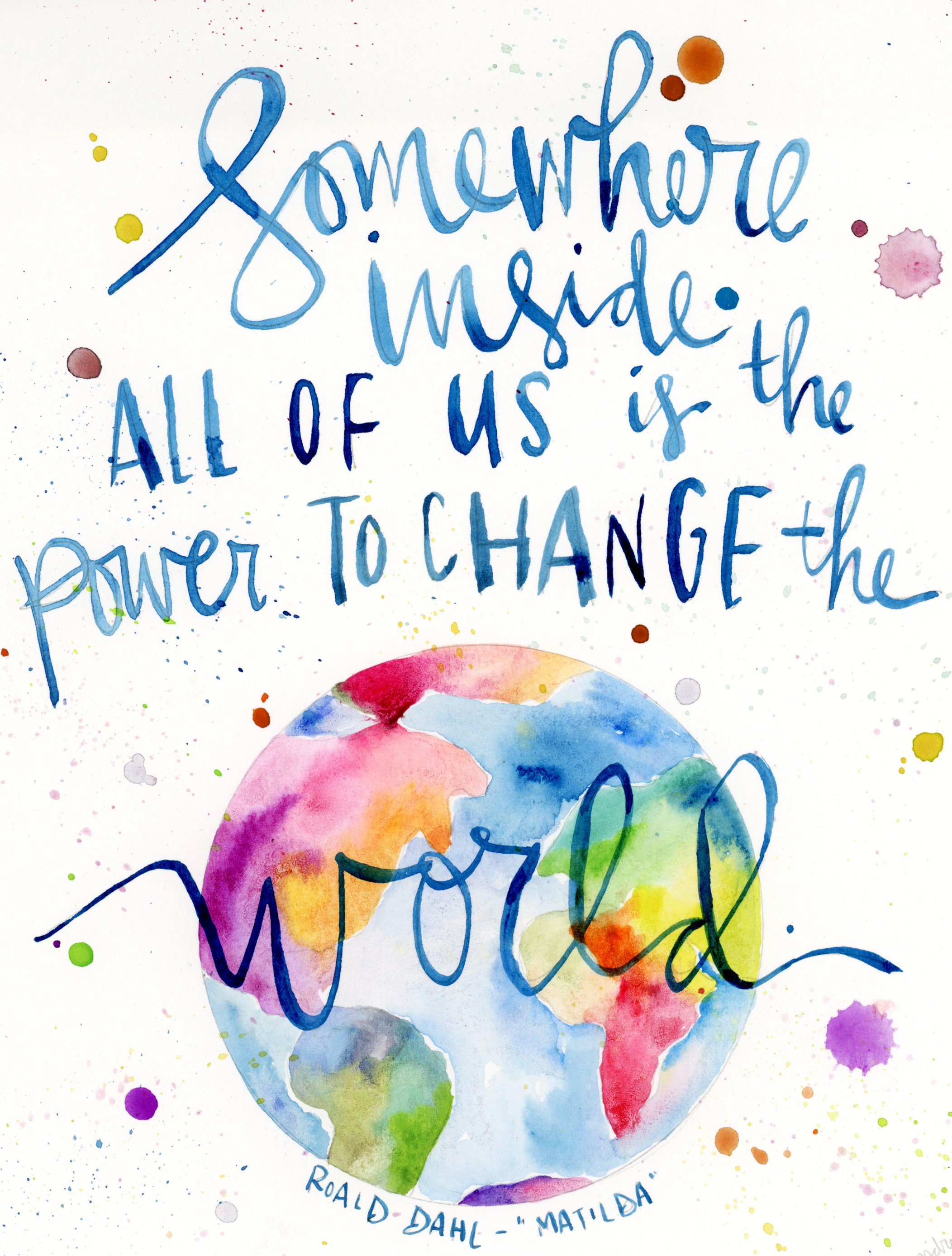 Somewhere Inside All of Us is the Power to Change the World - Etsy Ireland