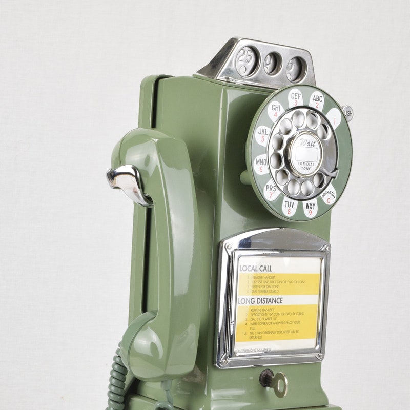 Green Rotary Phone - Etsy