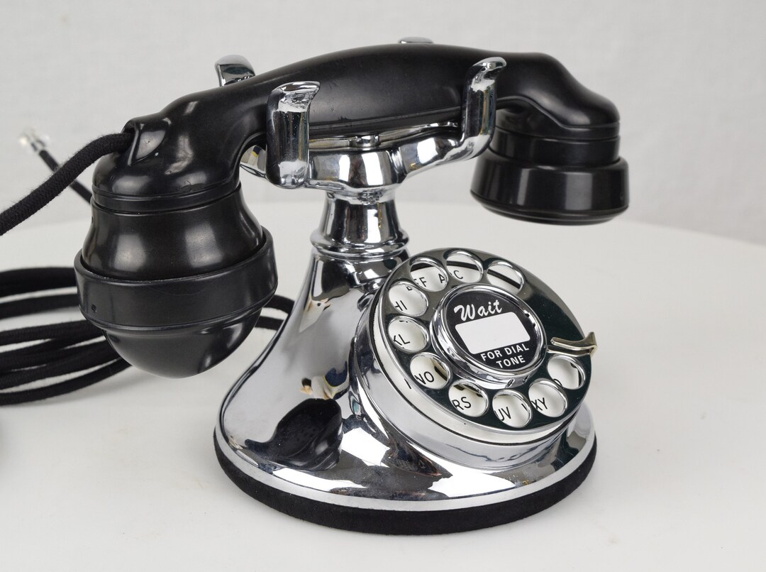 Original Antique Rotary Western Electric Model 102 Telephone - Chrome ...