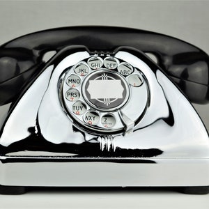 Stunning Antique Telephone - Rotary Dial Connecticut TP-6A - Chrome ...