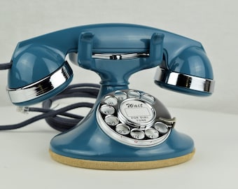 Antique 1930-1939 Western Electric Rotary Phone Model 202 D1 F1 W/ Oval ...