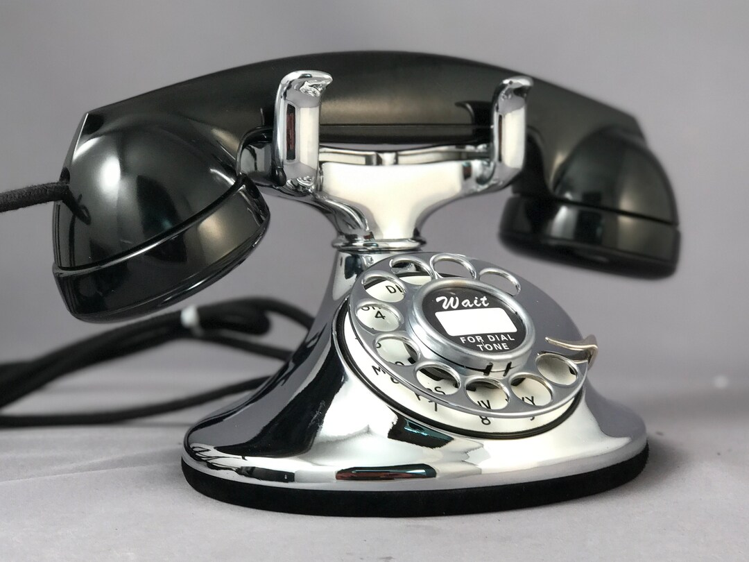 Original Antique Rotary Western Electric Model 202 Telephone - Chrome ...