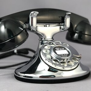 Original Antique Rotary Western Electric Model 202 Telephone - Chrome ...