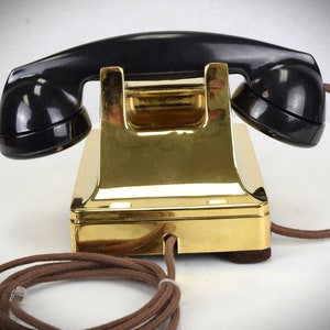 Original Antique Rotary Western Electric Model 302 Telephone - Gold ...