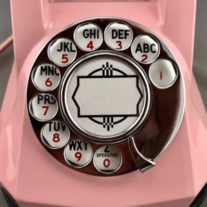 Original Antique Rotary Automatic Electric Type 40 Telephone - Pink ...