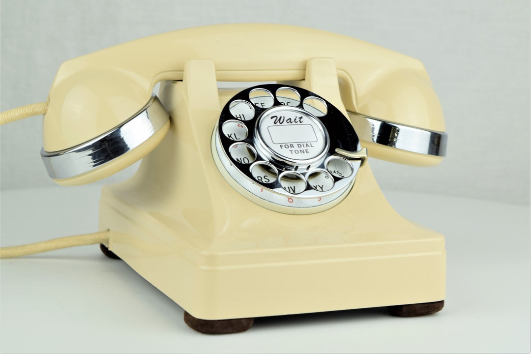 Original Antique Rotary Western Electric Model 302 Telephone - Ivory ...