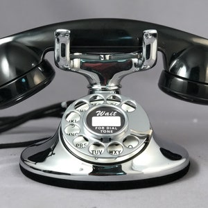 Original Antique Rotary Western Electric Model 202 Telephone - Chrome ...