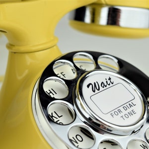 Original Antique Rotary Western Electric Model 202 Telephone - Yellow ...
