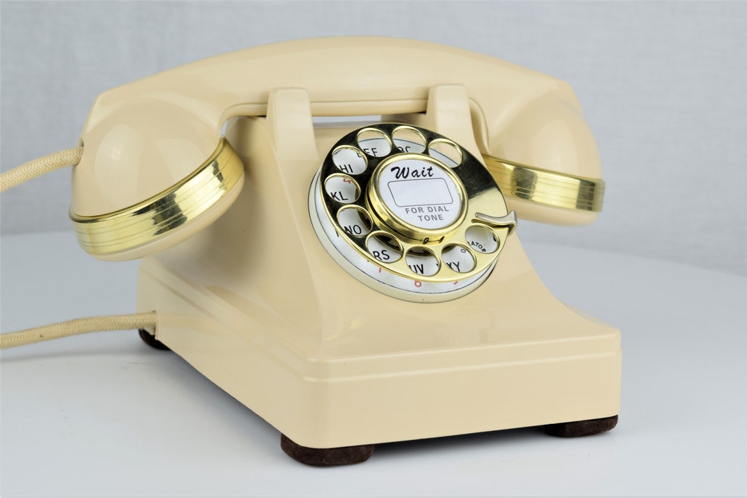 Original Antique Rotary Western Electric Model 302 Telephone - Ivory ...