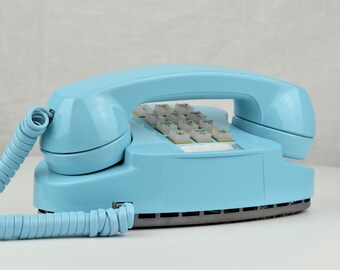 Baby Blue Princess Rotary Dial Telephone/ Cute and Rare Blue Vintage ...