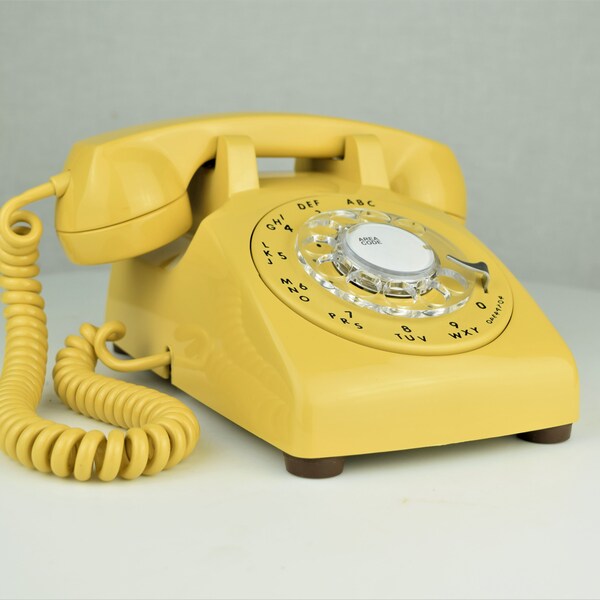 Antique Gold Rotary Phone - Etsy