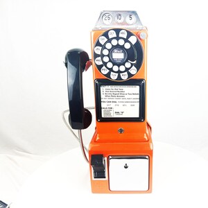 Northern or Western Electric Rotary Dial Payphone - Orange - Etsy