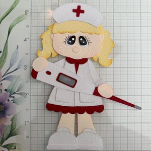 Nurse Premade Paper Piecing for Cards, Scrapbooking Pages. 565A - Etsy